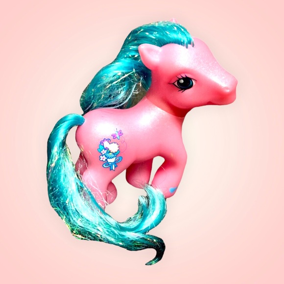 Hasbro | Toys | 204 My Little Pony Pink Bunches G3 Teal Hair | Poshmark